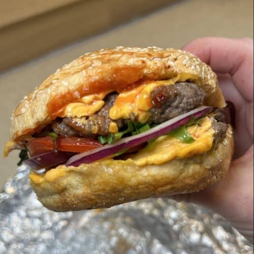 Airfryer Five Guys Cheeseburger Fakeaway - Laurens Cravings