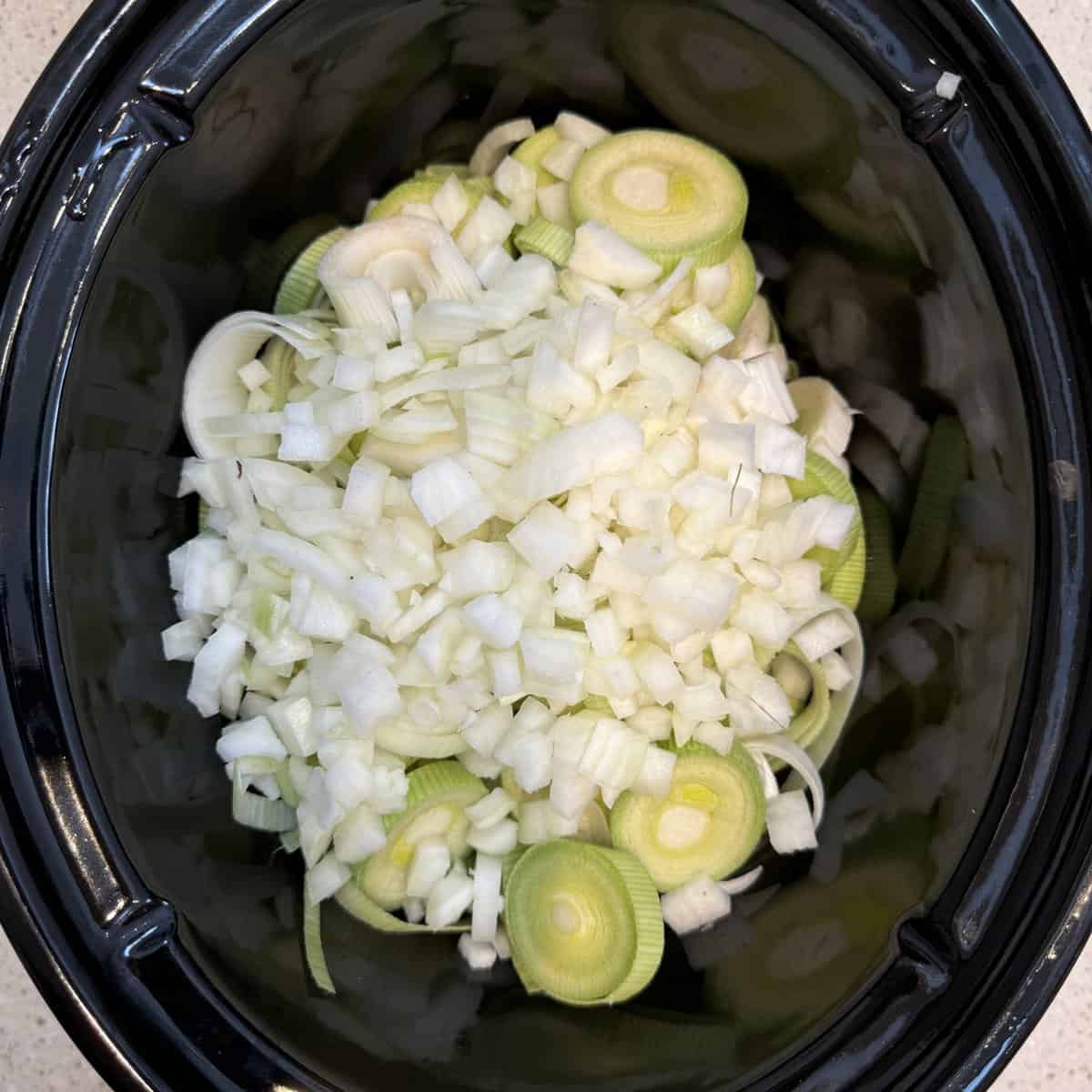 Leek and Potato Soup (Slow Cooker recipe) - Laurens Cravings