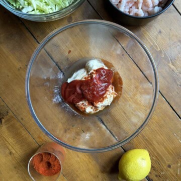 Prawn Cocktail Salad (Marie Rose Sauce Recipe) - Laurens Cravings