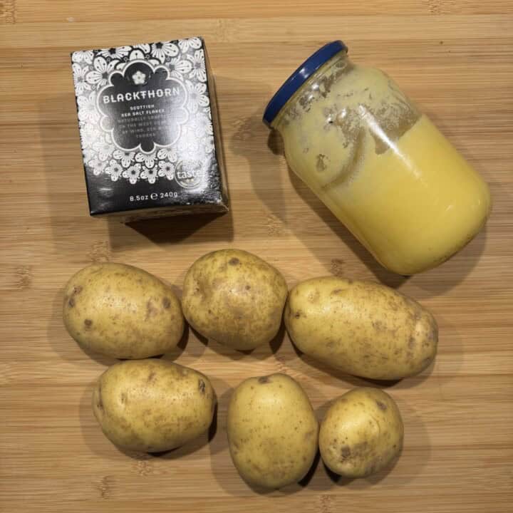 Beef Dripping Roast Potatoes in Air Fryer - Laurens Cravings