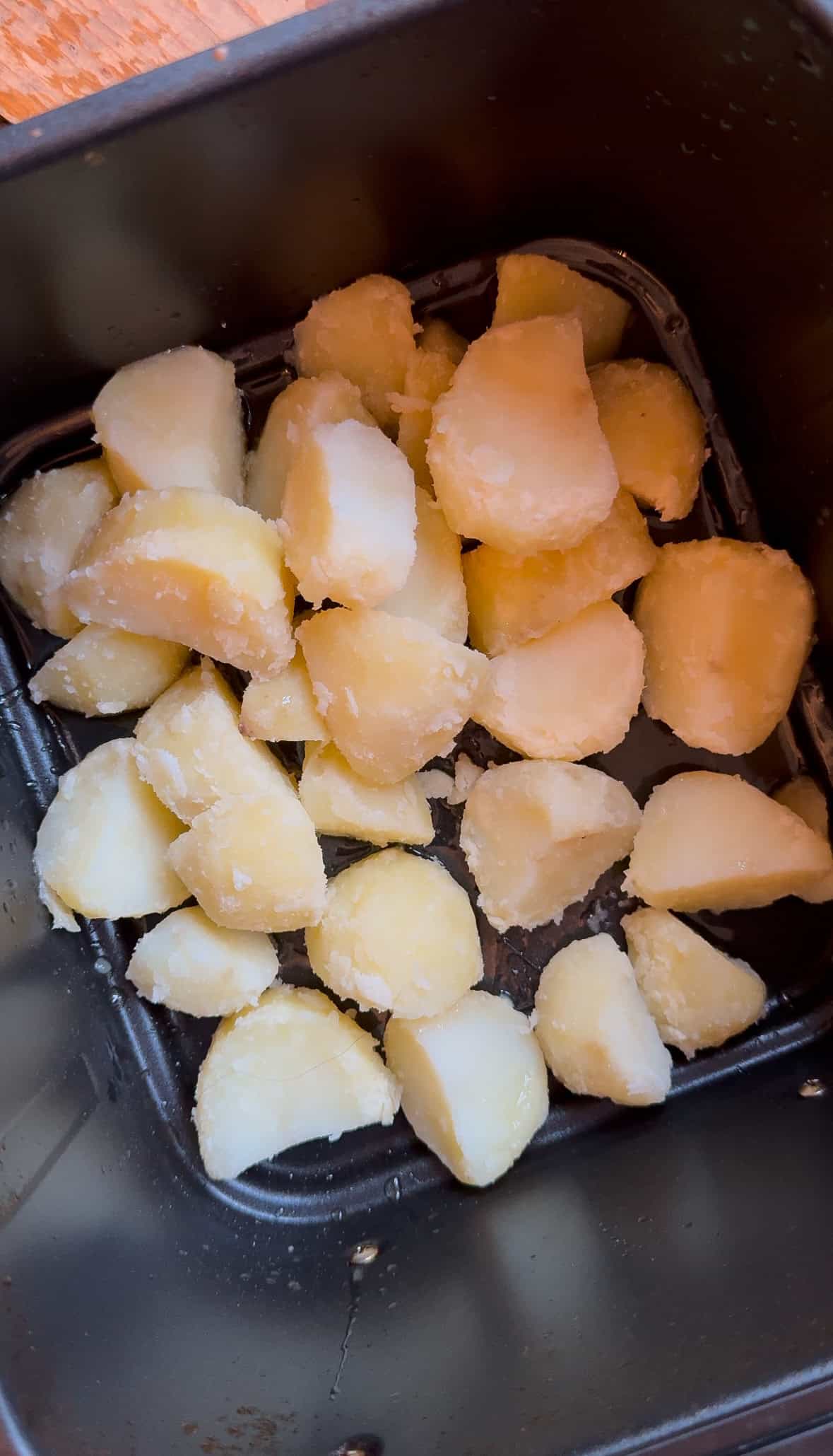 Beef Dripping Roast Potatoes in Air Fryer - Laurens Cravings