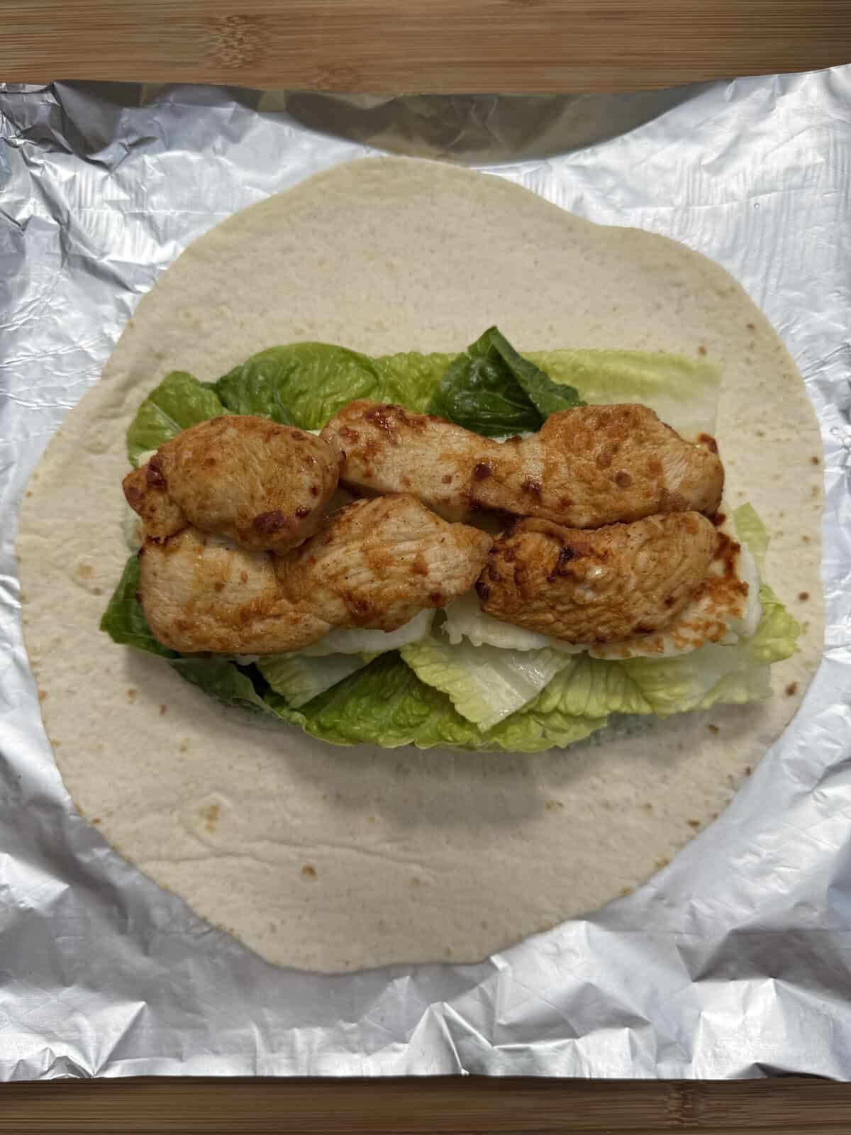 Nandos Chicken Wrap with Halloumi - Laurens Cravings