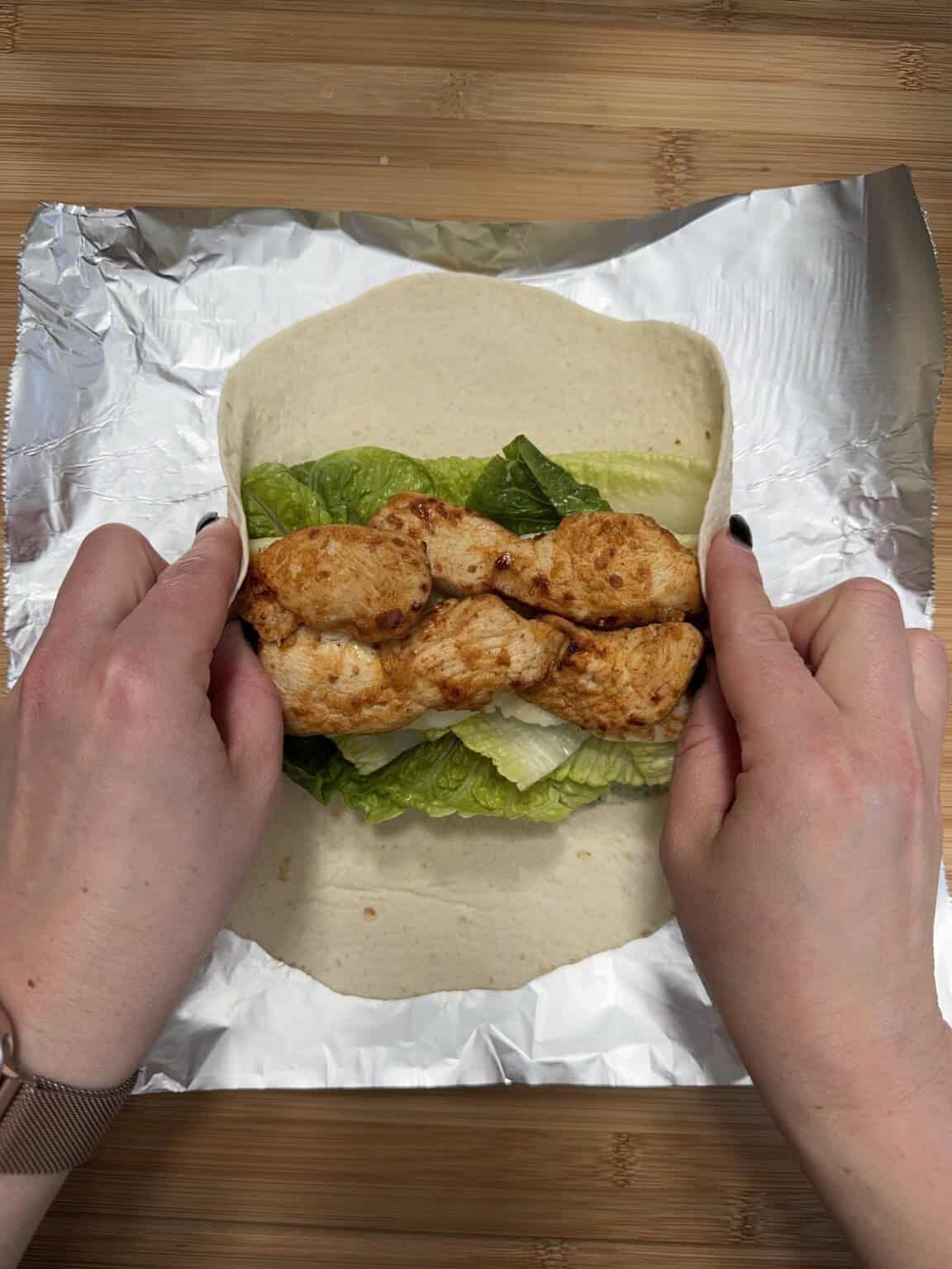 Nandos Chicken Wrap with Halloumi - Laurens Cravings